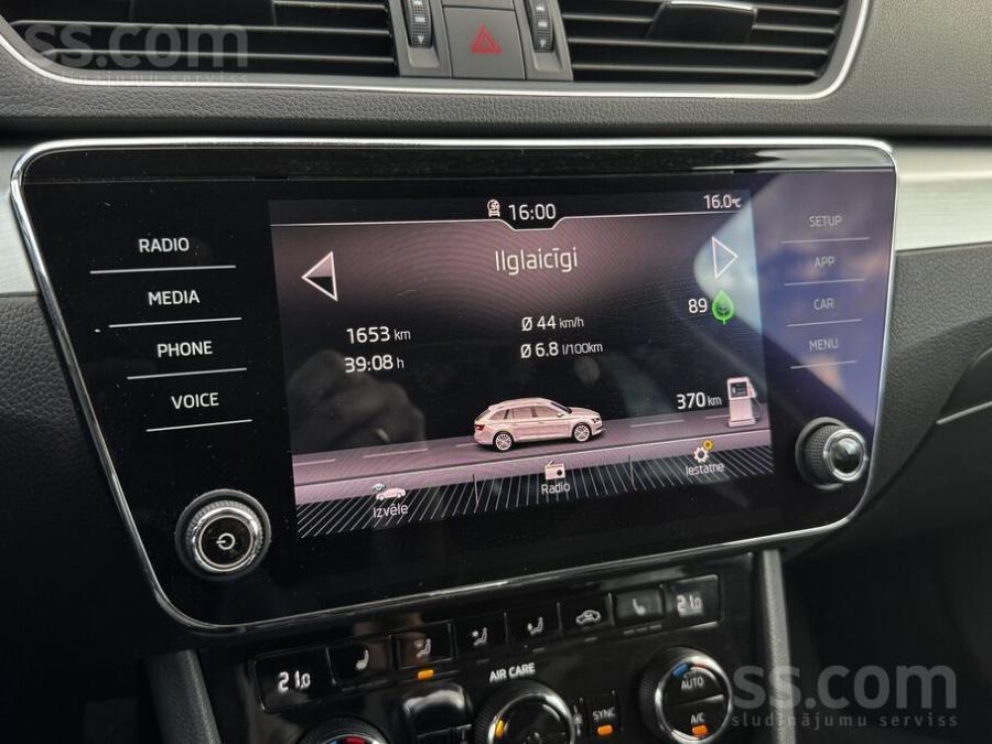 Blue Skoda SuperB 2017 in Riga, with an engine capacity of 1.40 L and mileage of 173 thousand km for 11900 €, photo 20 on AUTOMOTO.COM.LV