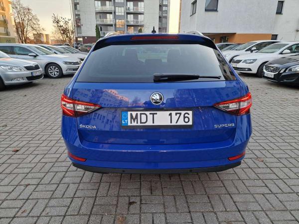 Blue Skoda SuperB 2018 in Vilnius, with an engine capacity of 1.60 L and mileage of 286 thousand km for 8450 €, photo 6 on AUTOMOTO.COM.LV