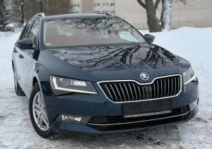 Blue Skoda SuperB 2018 in Raseiniai, with an engine capacity of 1.97 L and mileage of 295 thousand km for 12600 €, photo  on AUTOMOTO.COM.LV