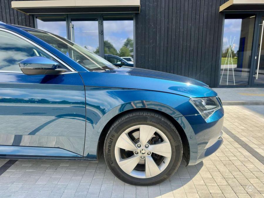 Blue Skoda SuperB 2018 in Siauliai, with an engine capacity of 1.60 L and mileage of 234 thousand km for 11200 €, photo 13 on AUTOMOTO.COM.LV