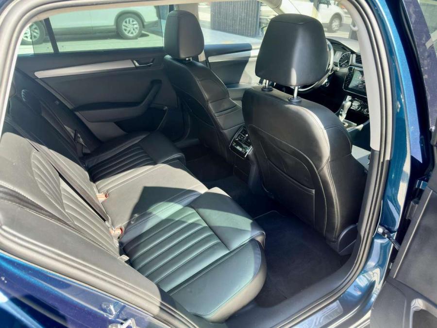 Blue Skoda SuperB 2018 in Siauliai, with an engine capacity of 1.60 L and mileage of 234 thousand km for 11200 €, photo 22 on AUTOMOTO.COM.LV
