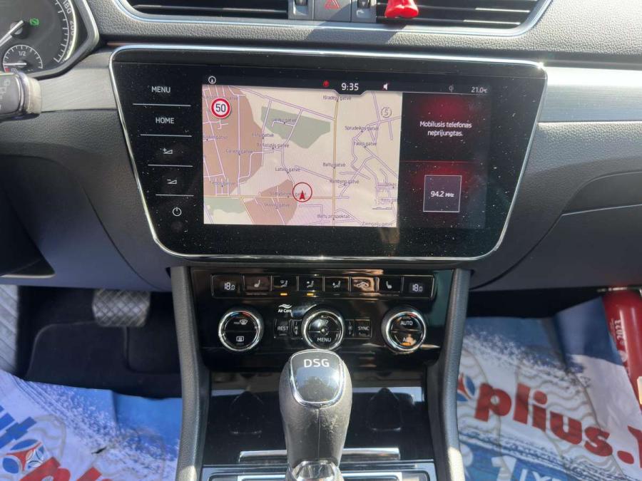 Blue Skoda SuperB 2018 in Siauliai, with an engine capacity of 1.60 L and mileage of 234 thousand km for 11200 €, photo 29 on AUTOMOTO.COM.LV
