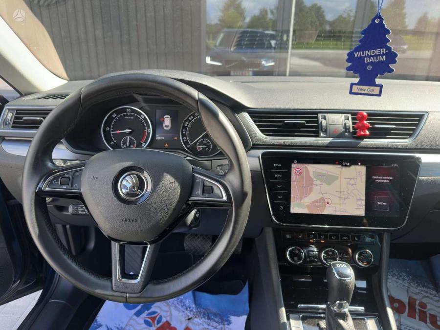 Blue Skoda SuperB 2018 in Siauliai, with an engine capacity of 1.60 L and mileage of 234 thousand km for 11200 €, photo 30 on AUTOMOTO.COM.LV