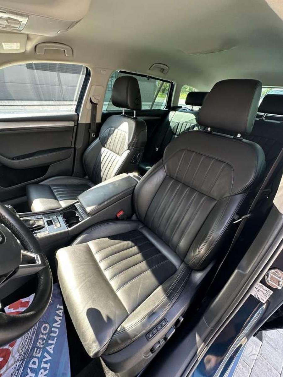 Blue Skoda SuperB 2018 in Siauliai, with an engine capacity of 1.60 L and mileage of 234 thousand km for 11200 €, photo 36 on AUTOMOTO.COM.LV