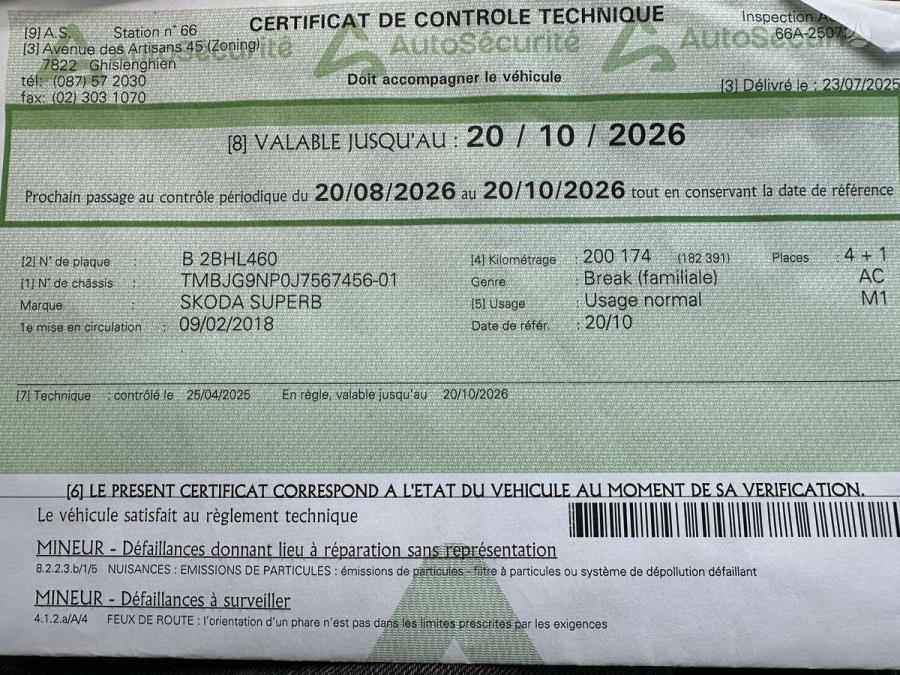 Blue Skoda SuperB 2018 in Siauliai, with an engine capacity of 1.60 L and mileage of 234 thousand km for 11200 €, photo 38 on AUTOMOTO.COM.LV
