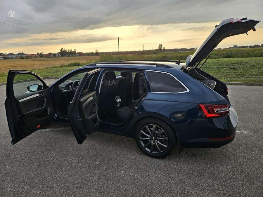 Blue Skoda SuperB 2018 in Kursenai, with an engine capacity of 1.40 L and mileage of 203 thousand km for 14000 €, photo 12 on AUTOMOTO.COM.LV