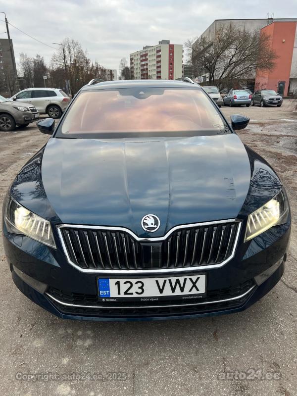 Blue Skoda SuperB 2019 in Tallinn, with an engine capacity of 1.50 L and mileage of 62 thousand km for 18800 €, photo 2 on AUTOMOTO.COM.LV