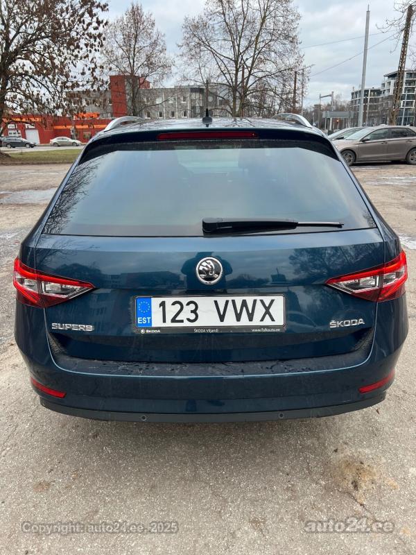 Blue Skoda SuperB 2019 in Tallinn, with an engine capacity of 1.50 L and mileage of 62 thousand km for 18800 €, photo 6 on AUTOMOTO.COM.LV