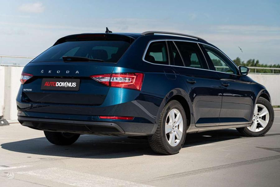 Blue Skoda SuperB 2019 in Vilnius, with an engine capacity of 1.60 L and mileage of 214 thousand km for 12000 €, photo 7 on AUTOMOTO.COM.LV