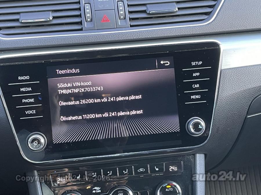 Синий Шкода Суперб 2019 в Таллин, объемом двигателя 1.50 л и пробегом 97 тыс. км за 18500 €, фото 13 на AUTOMOTO.COM.LV