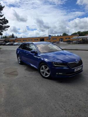 Blue Skoda SuperB 2019 in Alytus, with an engine capacity of 2.00 L and mileage of 287 thousand km for 11700 €, photo  on AUTOMOTO.COM.LV