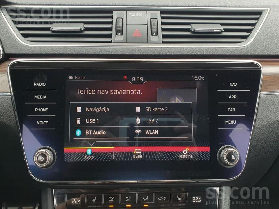 Zils Skoda SuperB 2020 Rīga, ar dzinēja tilpumu 2.00 L un nobraukumu 115 tūkst. km par 24900 €, foto 20 vietnē AUTOMOTO.COM.LV