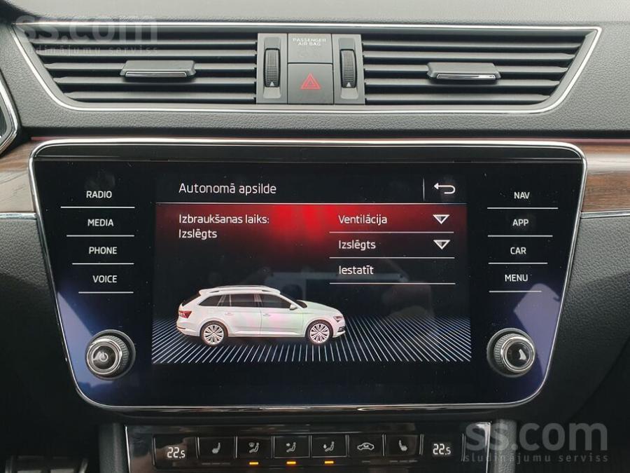 Zils Skoda SuperB 2020 Rīga, ar dzinēja tilpumu 2.00 L un nobraukumu 115 tūkst. km par 24900 €, foto 30 vietnē AUTOMOTO.COM.LV