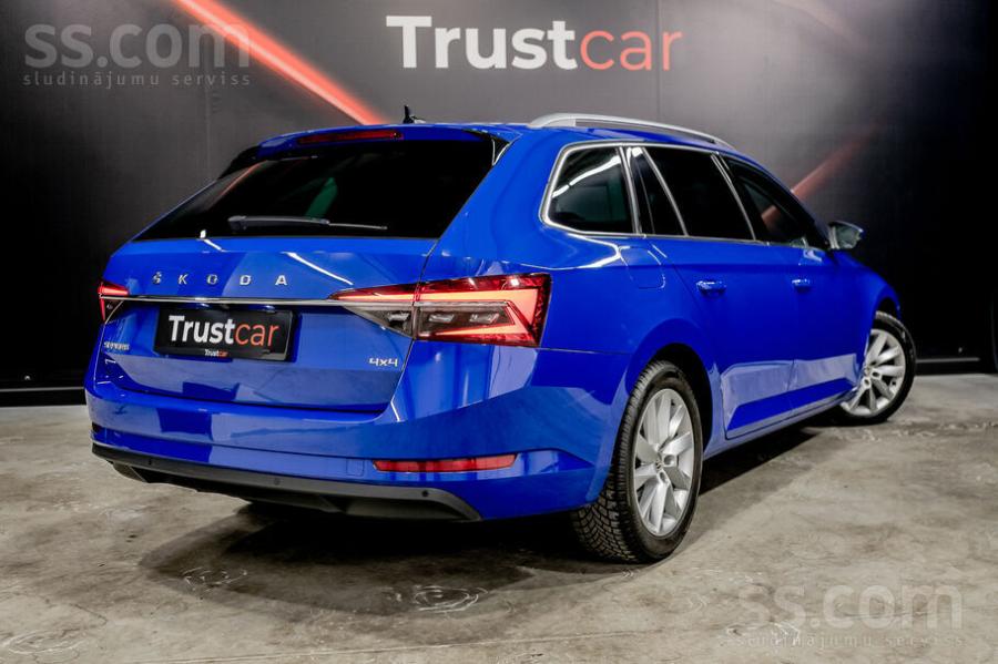 Zils Skoda SuperB 2021 Tallina, ar dzinēja tilpumu 2.00 L un nobraukumu 181 tūkst. km par 18995 €, foto 8 vietnē AUTOMOTO.COM.LV