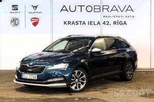 Zils Skoda SuperB 2021 Rīga, ar dzinēja tilpumu 2.00 L un nobraukumu 106 tūkst. km par 27400 €, foto  vietnē AUTOMOTO.COM.LV