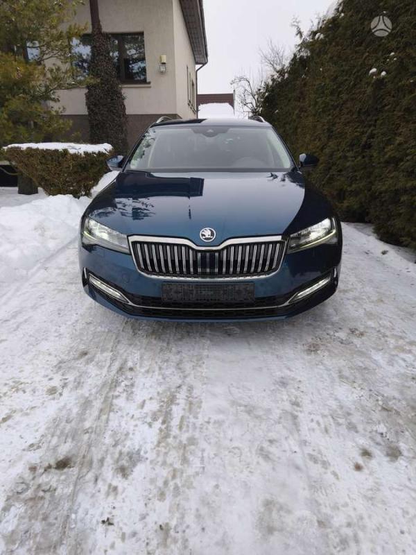 Blue Skoda SuperB 2021 in Kalvarija, with an engine capacity of 1.50 L and mileage of 188 thousand km for 16819 €, photo 4 on AUTOMOTO.COM.LV