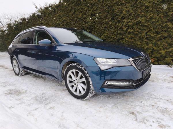 Blue Skoda SuperB 2021 in Kalvarija, with an engine capacity of 1.50 L and mileage of 188 thousand km for 16819 €, photo 5 on AUTOMOTO.COM.LV