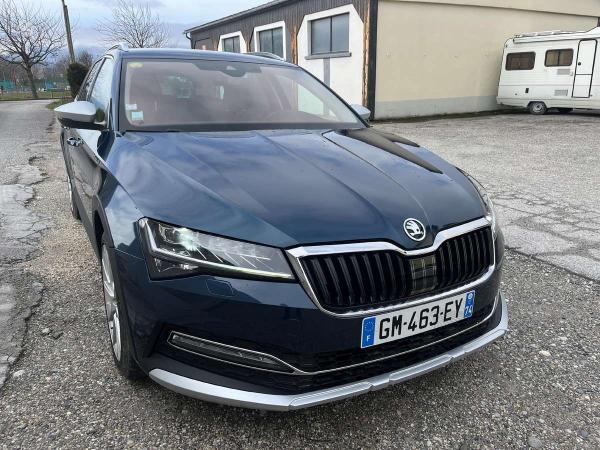 Blue Skoda SuperB 2021 in Taurage, with an engine capacity of 1.97 L and mileage of 350 thousand km for 15500 €, photo 3 on AUTOMOTO.COM.LV