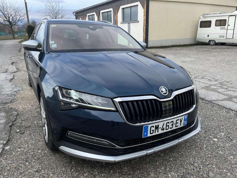 Blue Skoda SuperB 2021 in Taurage, with an engine capacity of 1.97 L and mileage of 350 thousand km for 15500 €, photo 3 on AUTOMOTO.COM.LV