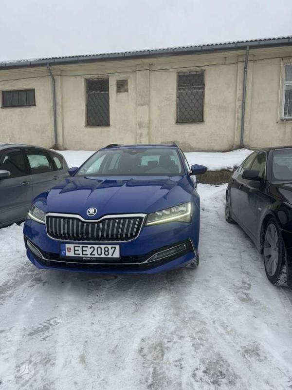 Blue Skoda SuperB 2021 in Vilnius, with an engine capacity of 1.40 L and mileage of 84 thousand km for 19500 €, photo 1 on AUTOMOTO.COM.LV