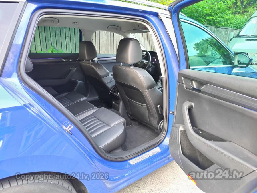 Blue Skoda SuperB 2021 in Tallinn, with an engine capacity of 2.00 L and mileage of 138 thousand km for 22900 €, photo 14 on AUTOMOTO.COM.LV