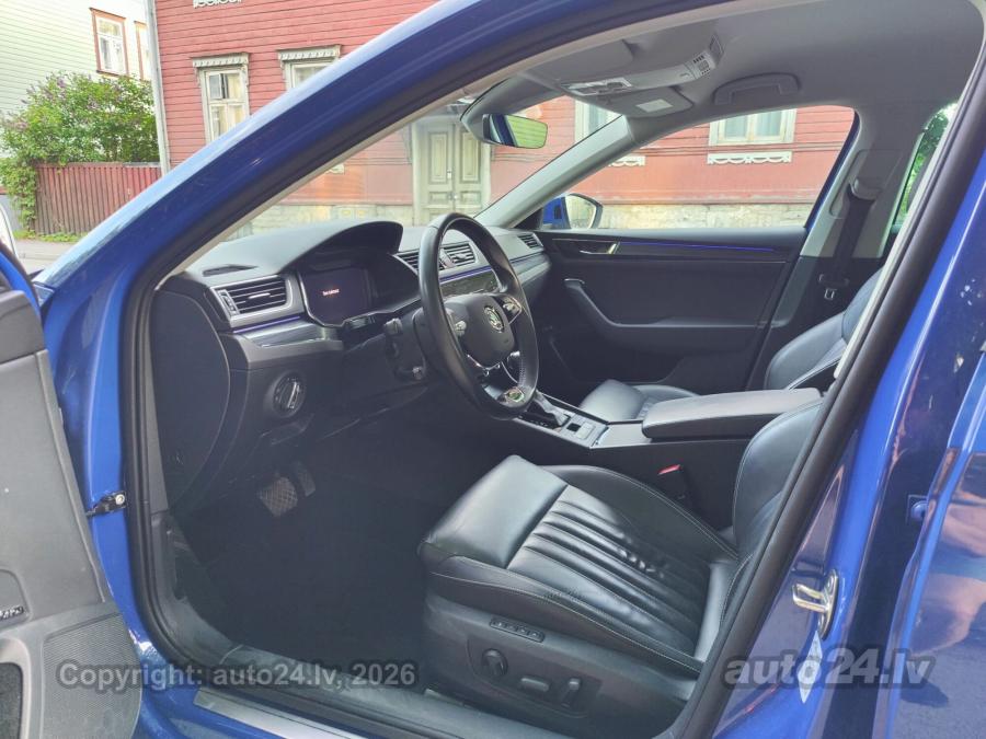 Blue Skoda SuperB 2021 in Tallinn, with an engine capacity of 2.00 L and mileage of 138 thousand km for 22900 €, photo 15 on AUTOMOTO.COM.LV