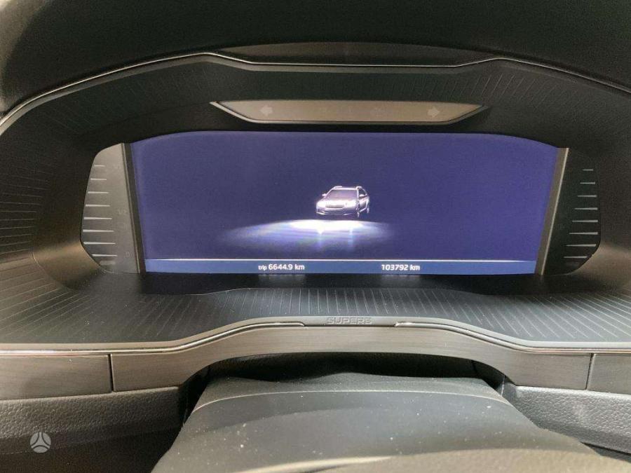 Blue Skoda SuperB 2021 in Vilnius, with an engine capacity of 1.40 L and mileage of 104 thousand km for 21700 €, photo 7 on AUTOMOTO.COM.LV