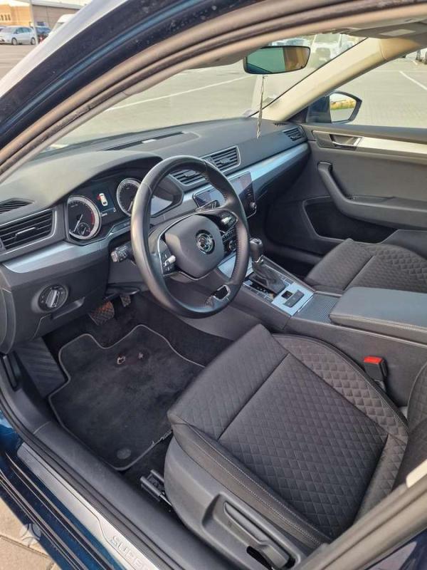 Blue Skoda SuperB 2021 in Taurage, with an engine capacity of 1.97 L and mileage of 256 thousand km for 11900 €, photo 9 on AUTOMOTO.COM.LV