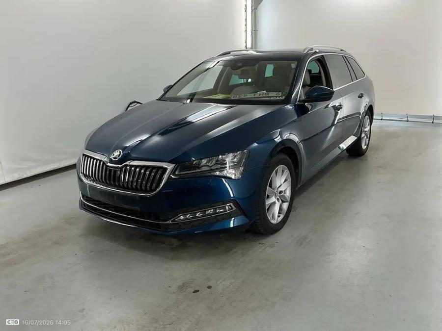 Blue Skoda SuperB 2021 in Riga, with an engine capacity of 2.00 L and mileage of 155 thousand km for 18750 €, photo 1 on AUTOMOTO.COM.LV