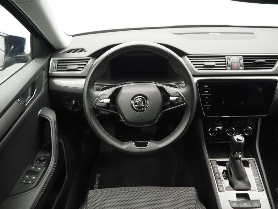 Blue Skoda SuperB 2021 in Vilnius, with an engine capacity of 1.40 L and mileage of 104 thousand km for 21700 €, photo 21 on AUTOMOTO.COM.LV