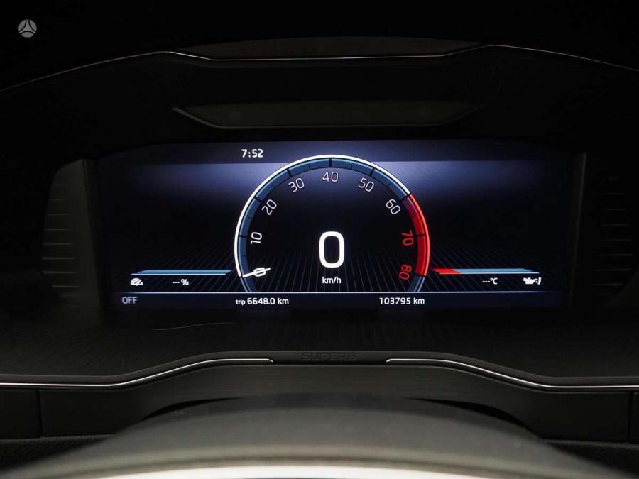 Blue Skoda SuperB 2021 in Vilnius, with an engine capacity of 1.40 L and mileage of 104 thousand km for 21700 €, photo 25 on AUTOMOTO.COM.LV