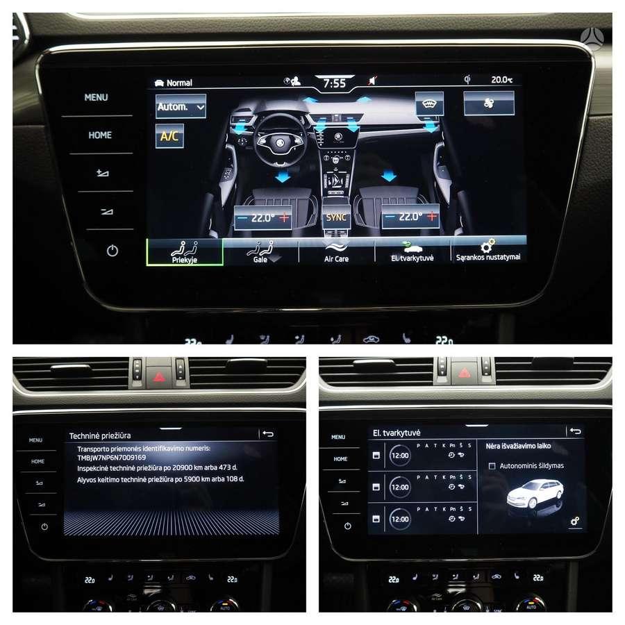 Blue Skoda SuperB 2021 in Vilnius, with an engine capacity of 1.40 L and mileage of 104 thousand km for 21700 €, photo 26 on AUTOMOTO.COM.LV