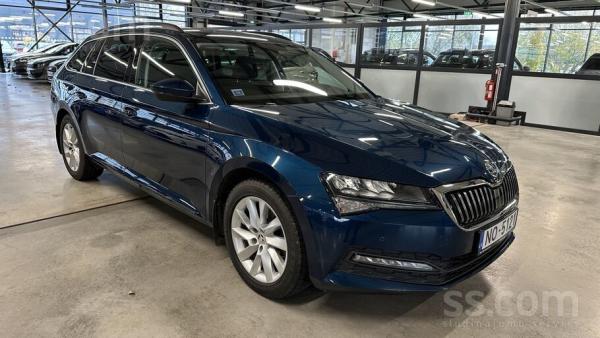 Blue Skoda SuperB 2023 in Riga, with an engine capacity of 1.50 L and mileage of 49 thousand km for 25400 €, photo 6 on AUTOMOTO.COM.LV