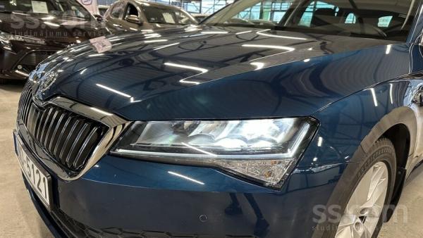 Blue Skoda SuperB 2023 in Riga, with an engine capacity of 1.50 L and mileage of 49 thousand km for 25400 €, photo 8 on AUTOMOTO.COM.LV