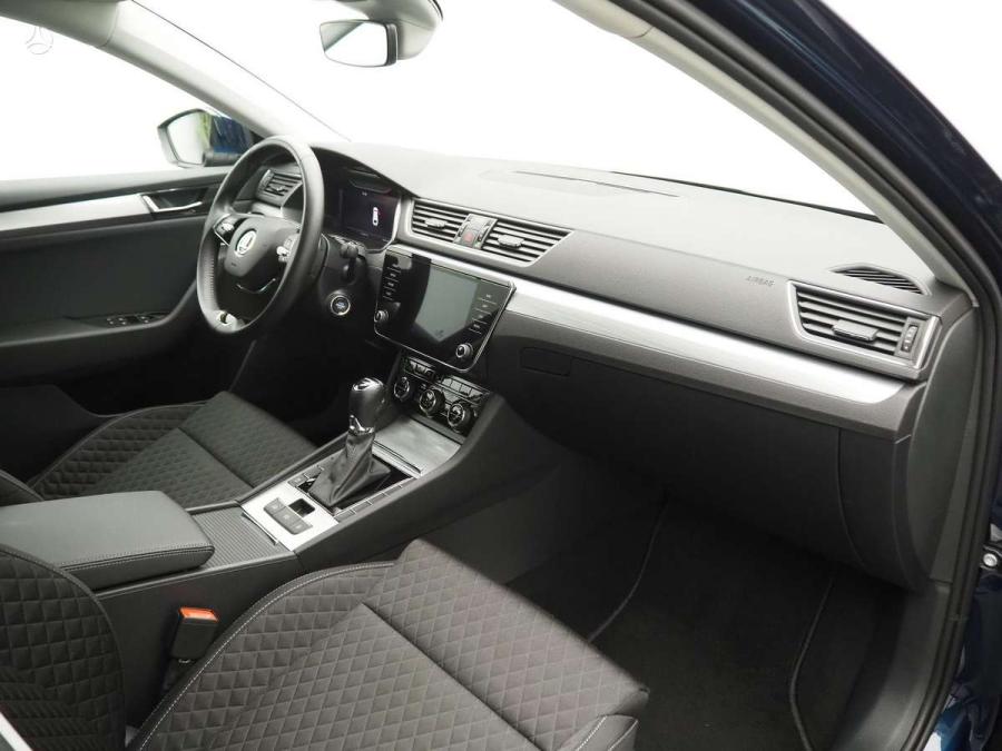 Blue Skoda SuperB 2023 in Vilnius, with an engine capacity of 1.97 L and mileage of 89 thousand km for 21600 €, photo 10 on AUTOMOTO.COM.LV