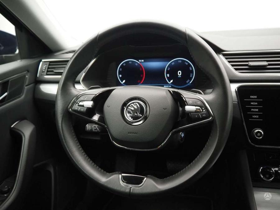 Blue Skoda SuperB 2023 in Vilnius, with an engine capacity of 1.97 L and mileage of 89 thousand km for 21600 €, photo 21 on AUTOMOTO.COM.LV