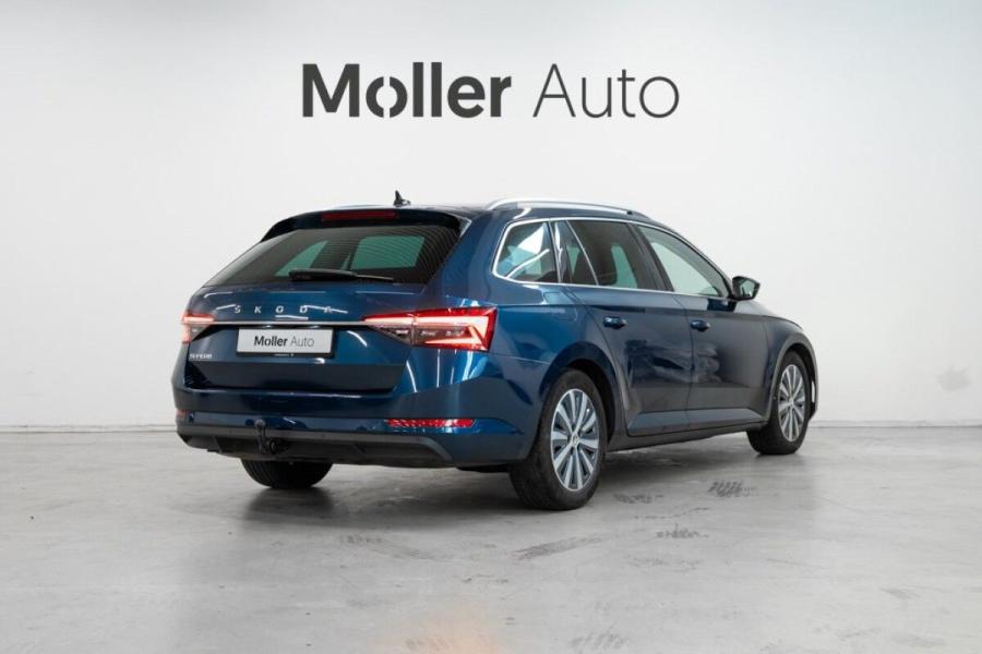 Blue Skoda SuperB 2023 in Vilnius, with an engine capacity of 2.00 L and mileage of 111 thousand km for 24900 €, photo 8 on AUTOMOTO.COM.LV