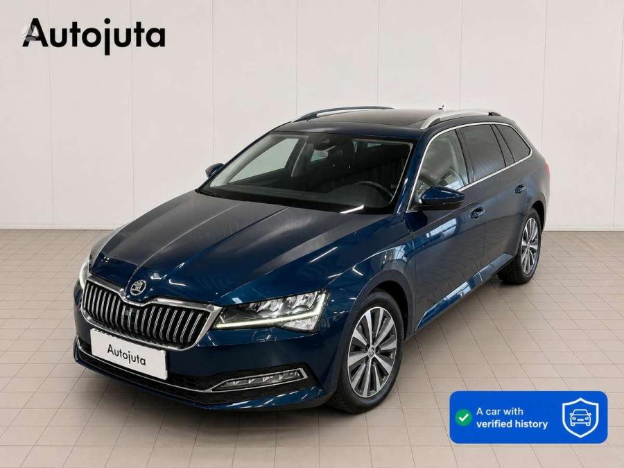 Blue Skoda SuperB 2023 in Kaunas, with an engine capacity of 1.97 L and mileage of 162 thousand km for 19900 €, photo 1 on AUTOMOTO.COM.LV
