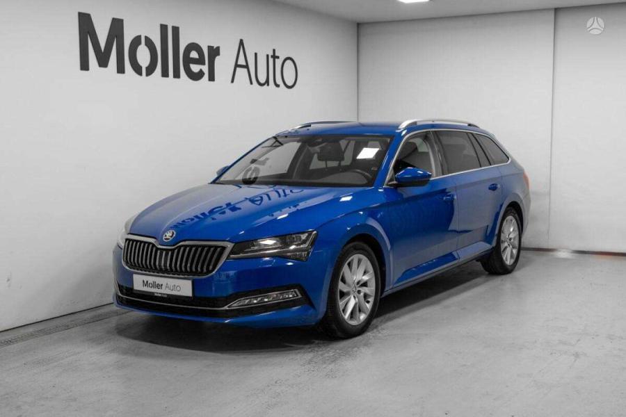 Zils Skoda SuperB 2023 Viļņa, ar dzinēja tilpumu 2.00 L un nobraukumu 124 tūkst. km par 22250 €, foto 1 vietnē AUTOMOTO.COM.LV