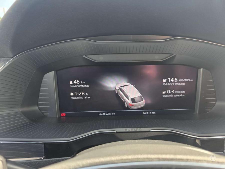 Blue Skoda SuperB 2023 in Kaunas, with an engine capacity of 1.40 L and mileage of 69 thousand km for 23000 €, photo 35 on AUTOMOTO.COM.LV