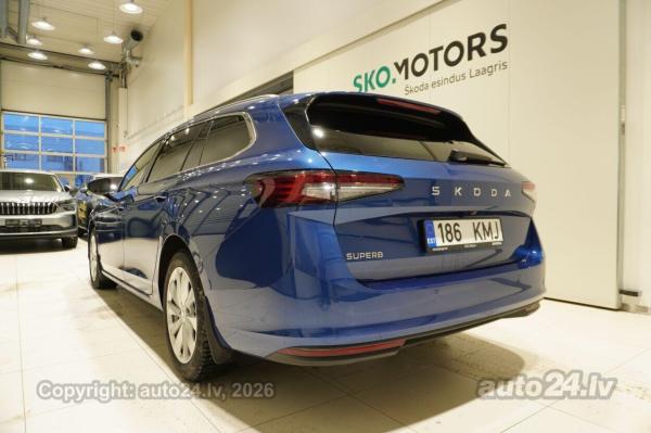 Zils Skoda SuperB 2024 Tallina, ar dzinēja tilpumu 2.00 L un nobraukumu 33 tūkst. km par 37500 €, foto 2 vietnē AUTOMOTO.COM.LV