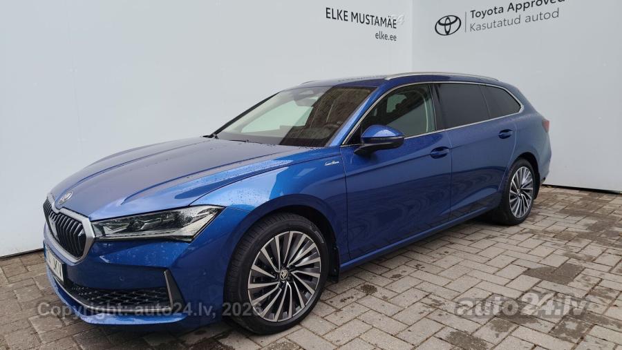Blue Skoda SuperB 2024 in Tallinn, with an engine capacity of 1.98 L and mileage of 26 thousand km for 43495 €, photo 1 on AUTOMOTO.COM.LV