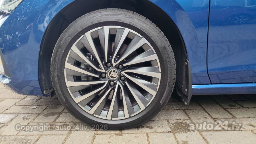 Blue Skoda SuperB 2024 in Tallinn, with an engine capacity of 1.98 L and mileage of 26 thousand km for 43495 €, photo 16 on AUTOMOTO.COM.LV