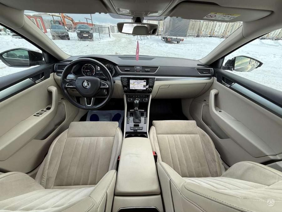 Brown Skoda SuperB 2016 in Vilnius, with an engine capacity of 2.00 L and mileage of 204 thousand km for 8700 €, photo 21 on AUTOMOTO.COM.LV