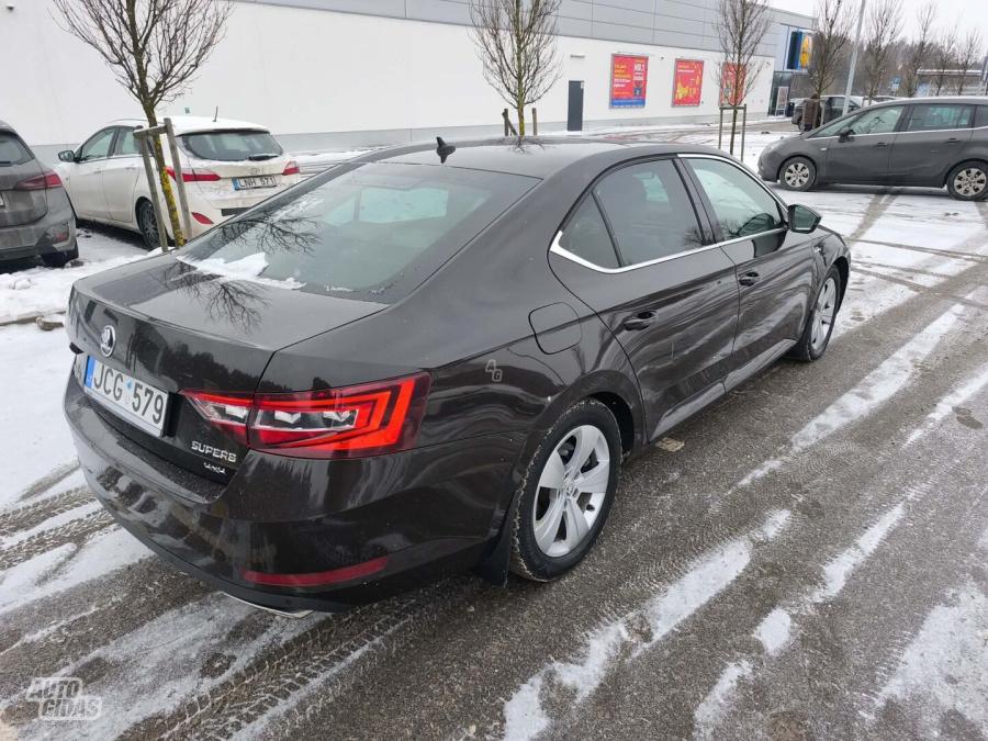 Brown Skoda SuperB 2016 in Vilnius, with an engine capacity of 2.00 L and mileage of 226 thousand km for 9950 €, photo 3 on AUTOMOTO.COM.LV