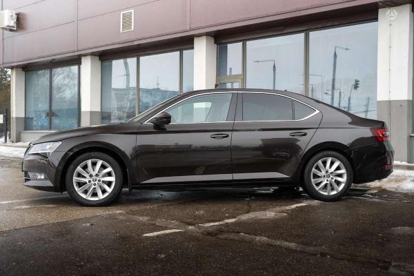 Brown Skoda SuperB 2017 in Vilnius, with an engine capacity of 1.97 L and mileage of 116 thousand km for 15950 €, photo 2 on AUTOMOTO.COM.LV