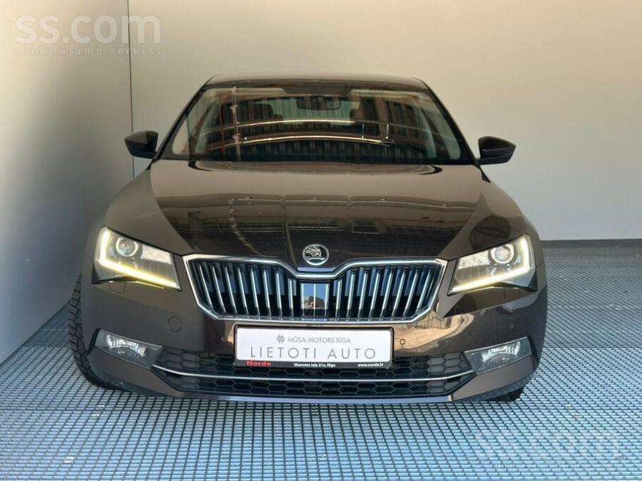 Brown Skoda SuperB 2019 in Riga, with an engine capacity of 2.00 L and mileage of 198 thousand km for 16500 €, photo 2 on AUTOMOTO.COM.LV