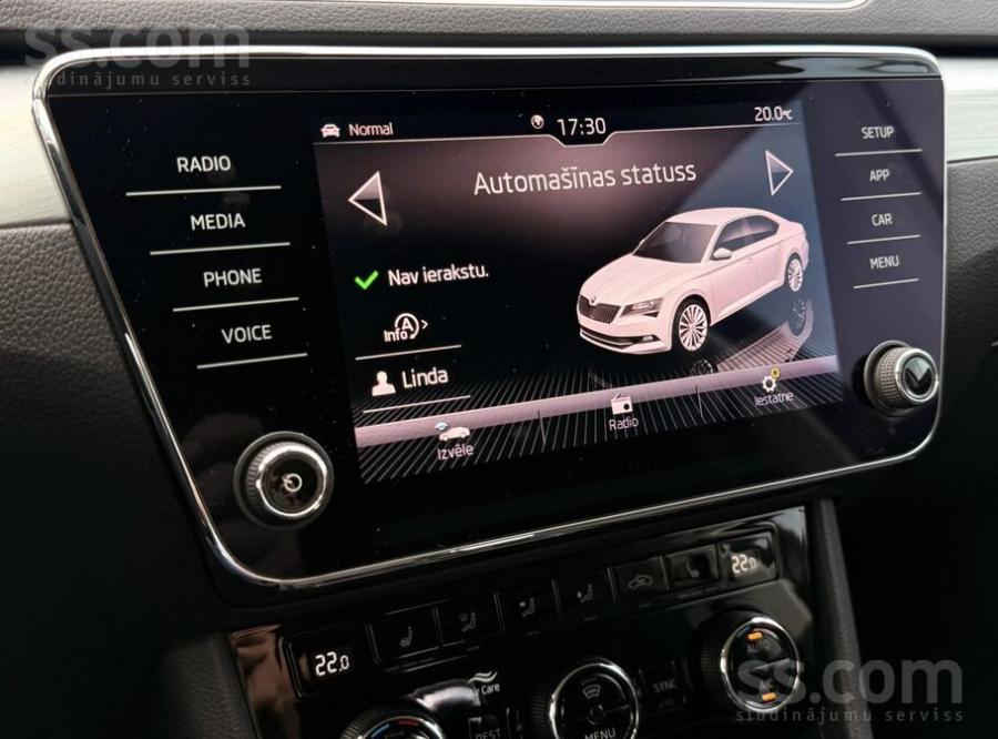 Brown Skoda SuperB 2019 in Riga, with an engine capacity of 2.00 L and mileage of 214 thousand km for 13490 €, photo 19 on AUTOMOTO.COM.LV