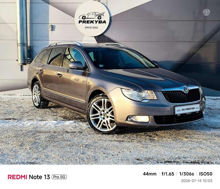 Brown Skoda SuperB 2010 in Kaunas, with an engine capacity of 1.97 L and mileage of 216 thousand km for 5250 €, photo 1 on AUTOMOTO.COM.LV