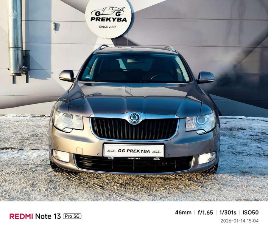 Brown Skoda SuperB 2010 in Kaunas, with an engine capacity of 1.97 L and mileage of 216 thousand km for 5250 €, photo 3 on AUTOMOTO.COM.LV